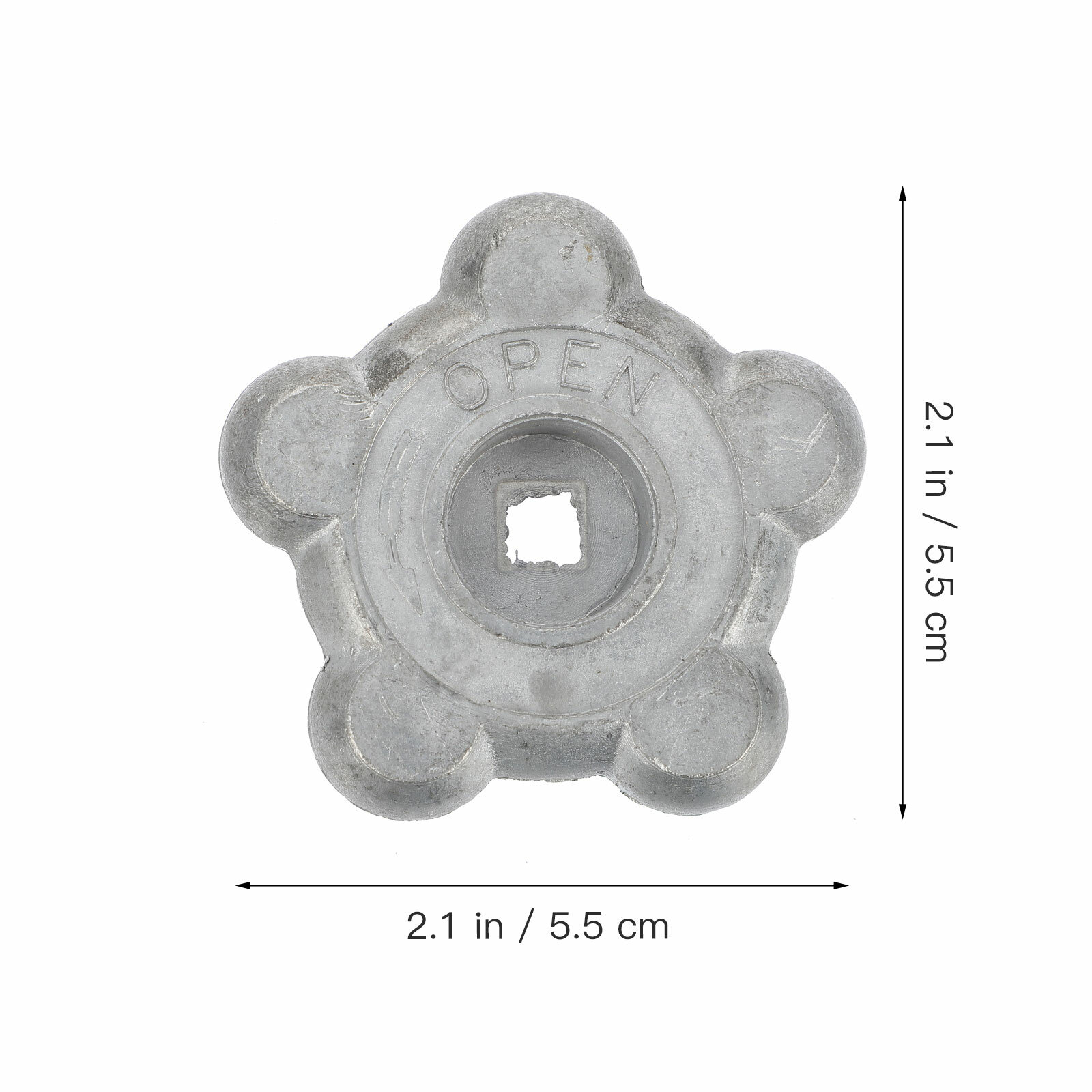4 Штуки Прочный Клапан С Золотником Ручка Серебристого Цвета 5.5X5.5X2Cm