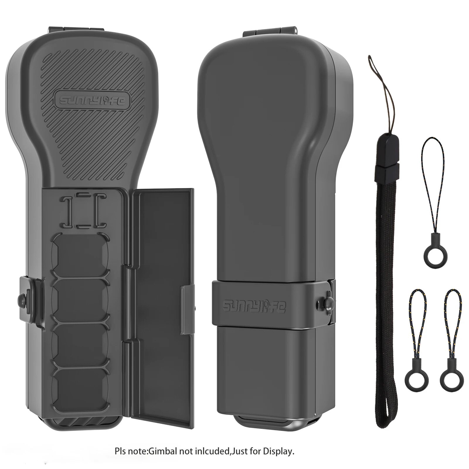 Чехол Ykoree для DJI Osmo Pocket 3/4, Grey Black