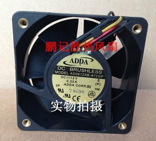 ADDA AD0612XB-A72GP 12V 0.33A 6CM 6025 3-проводной вентилятор сервера