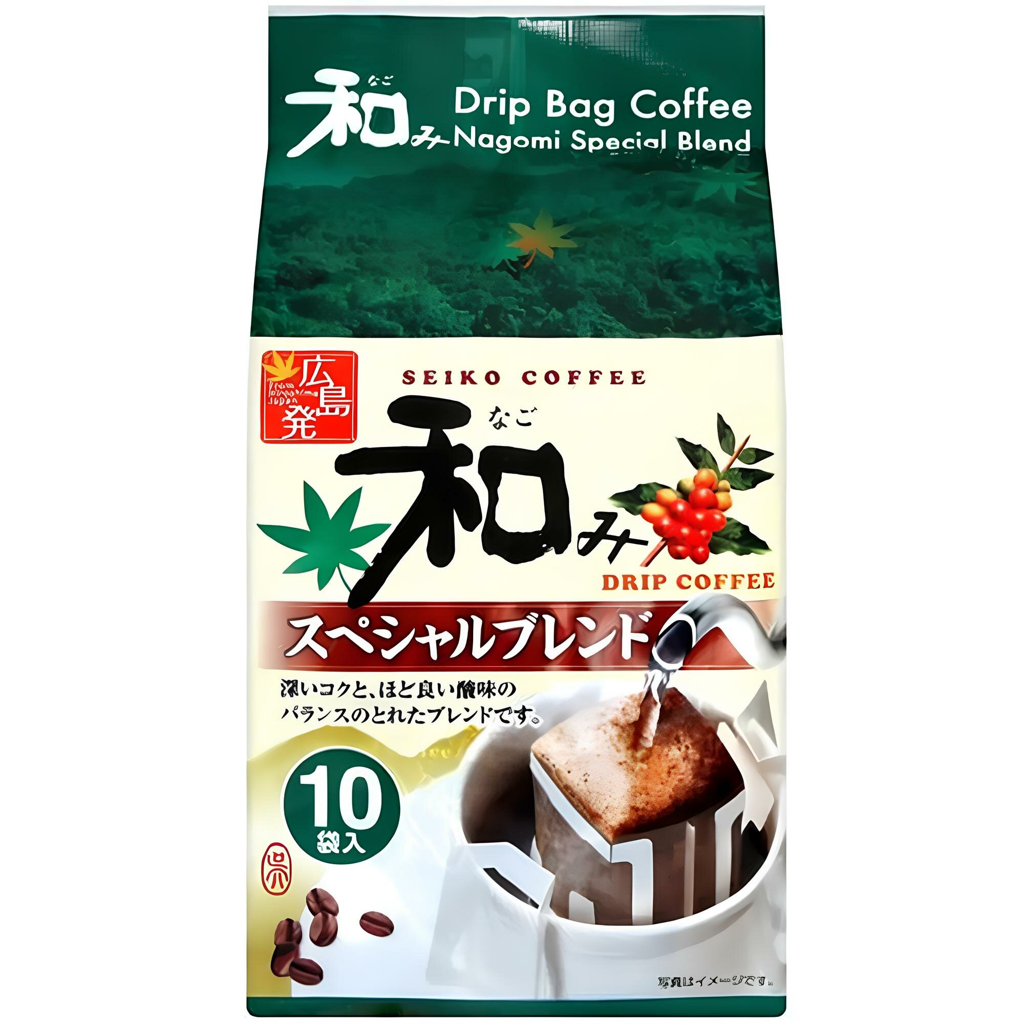 SEIKO COFFEE Кофе молотый Special blend в дрип-пакетах, 10 шт*8 гр