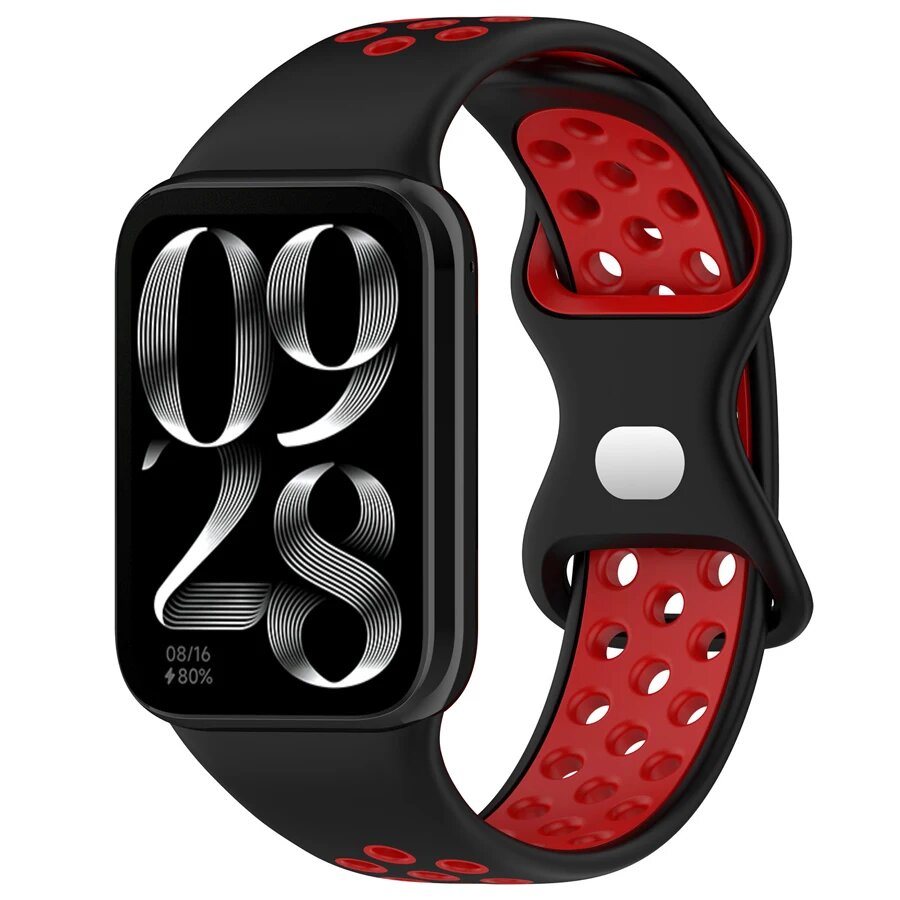 Smart Watch ATOPKEY Black Red, ремешок мультицветный