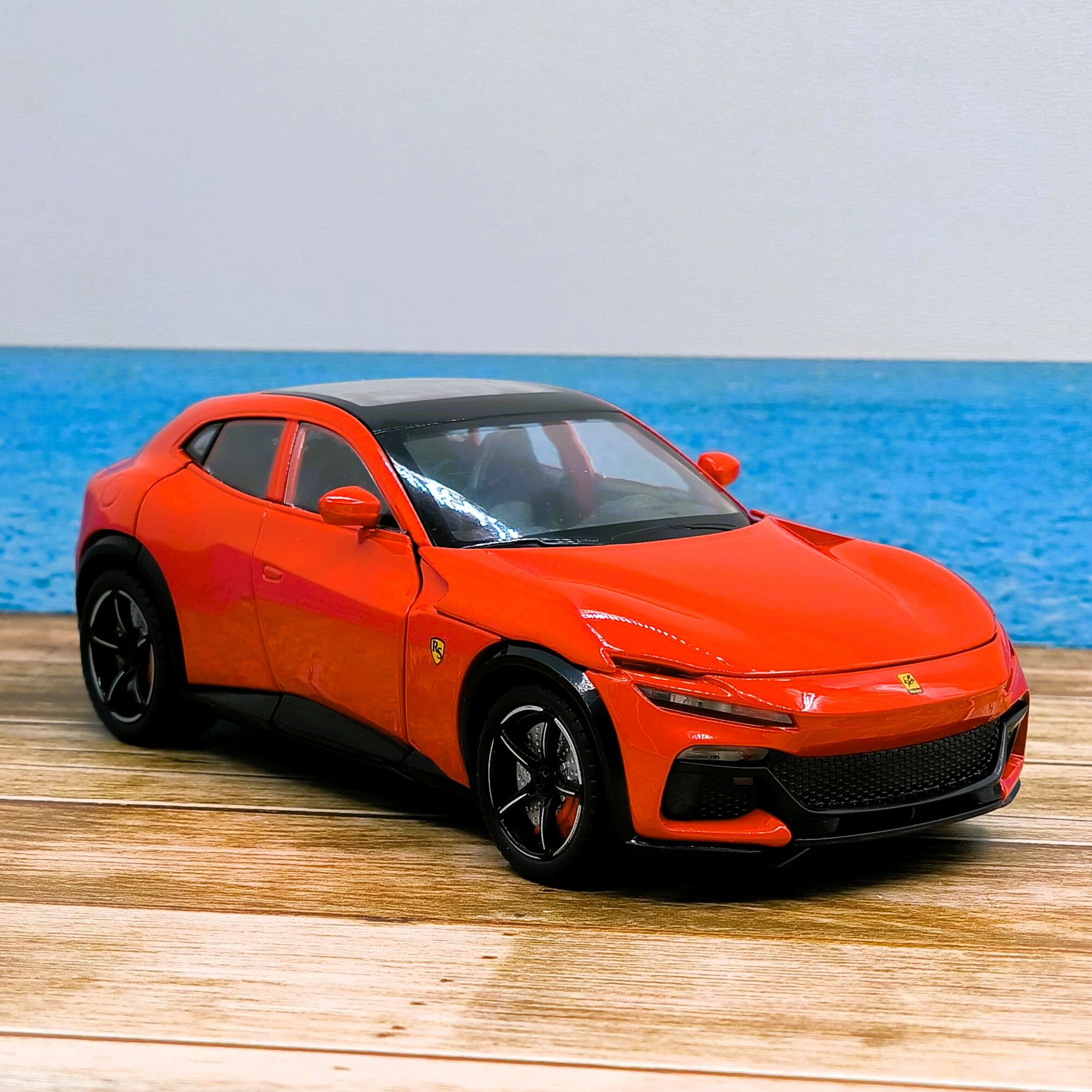 Металлическая модель Ferrari Purosangue с световым и звуковым сопровождением. Масштаб 1:22