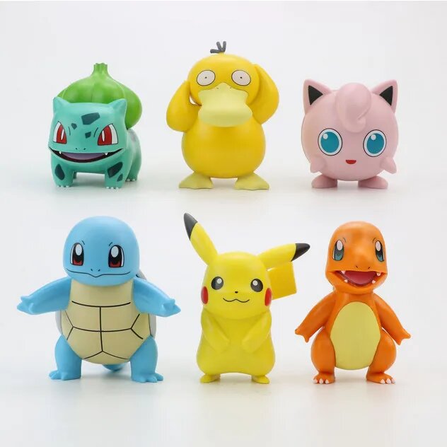Набор фигурок Покемон Пикачу / Pokemon 6шт (3-8см, ПВХ)