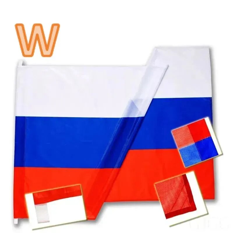 Флаг России (РФ) 60х90 см из микросетки