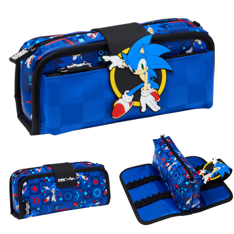 Пенал Smiggle Sonic, синий