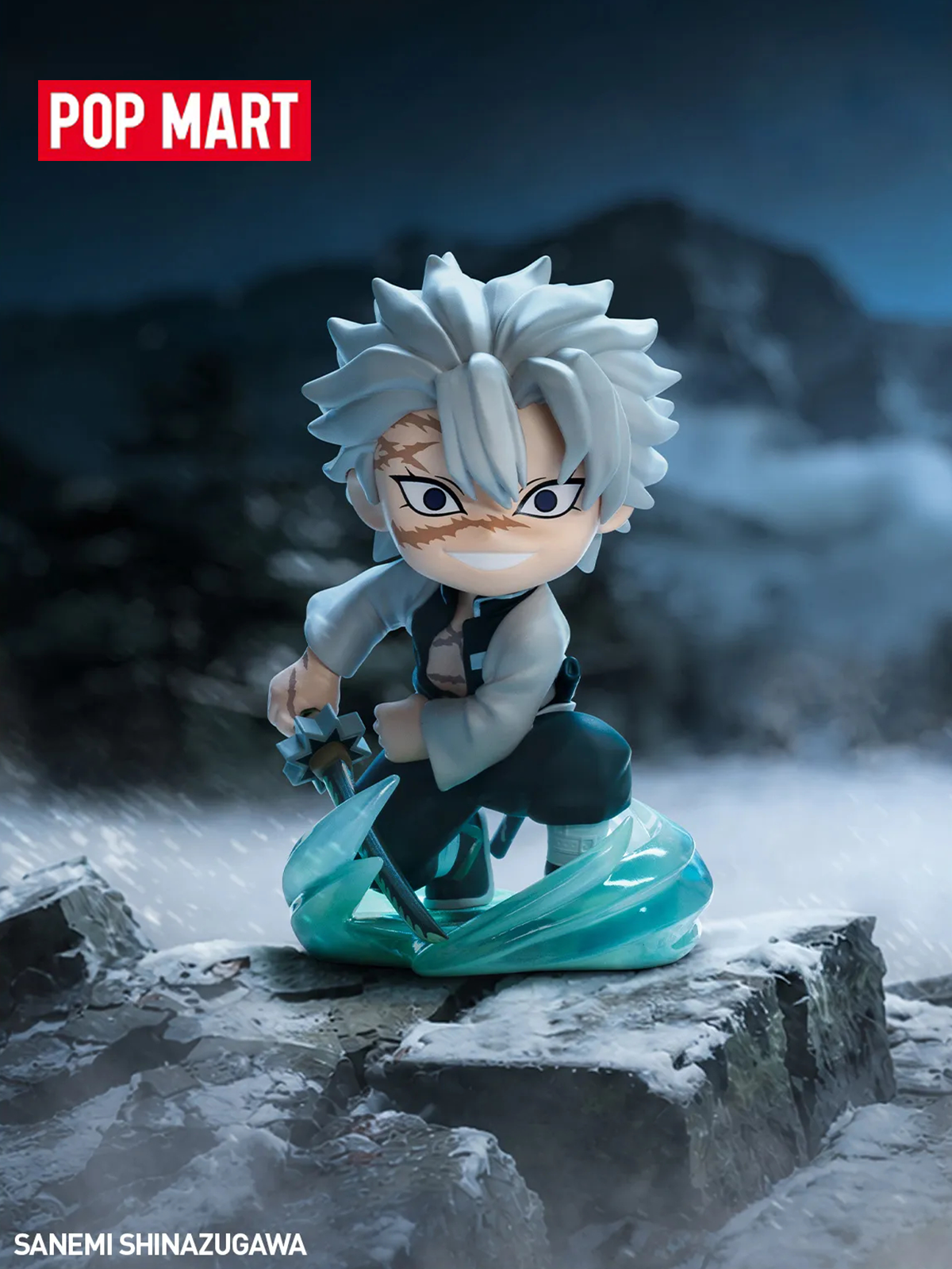 Коллекционная фигурка Слепая коробка POP MART Demon Slayer: Kimetsu no Yaiba Battle Series Figures-SANEMI SHINAZUGAWA