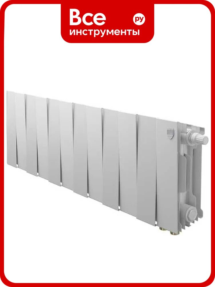 Радиатор биметаллический ROYAL THERMO PianoForte 200 белый, 16 секций НС-1682302