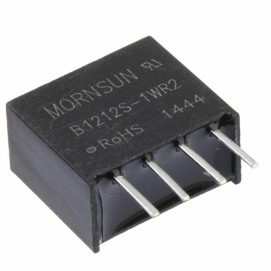 Микросхема B1212S-1WR2 SIP4, DC/DC преобразователь 1Вт, вход 10.8-13.2В, выход 12В/83мА