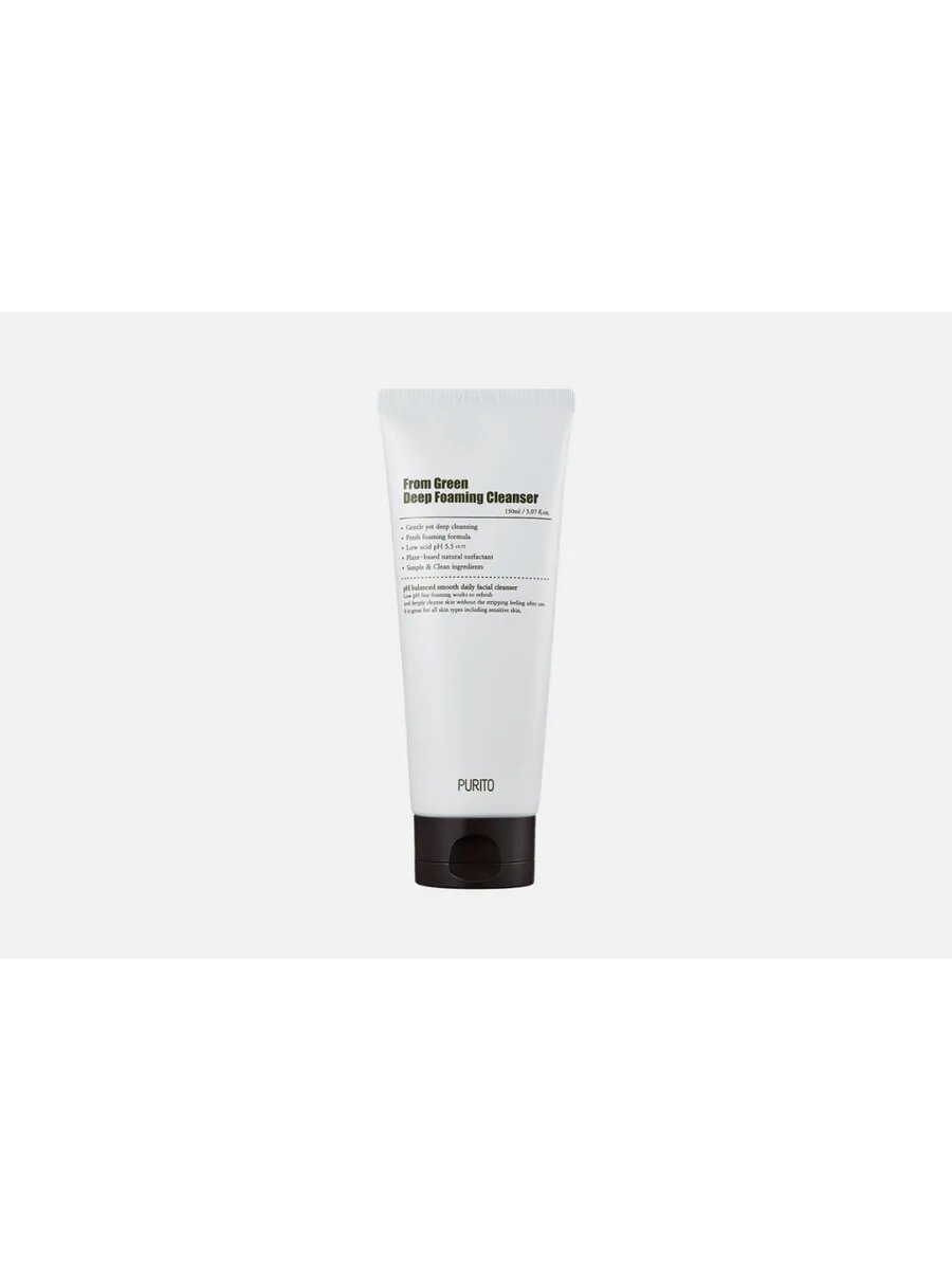 Натуральная пенка для умывания PURITO From Green Deep Foaming Cleanser 150 мл