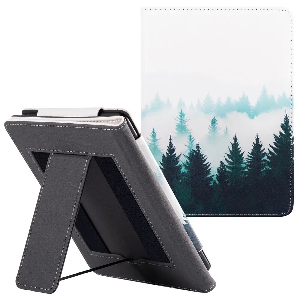 BOZHUORUI Чехол для Boox Volta 2 3 4 5 6/Boox Livingstone 2 3 eReader, Защитный чехол из искусственной кожи с ремешком для рук