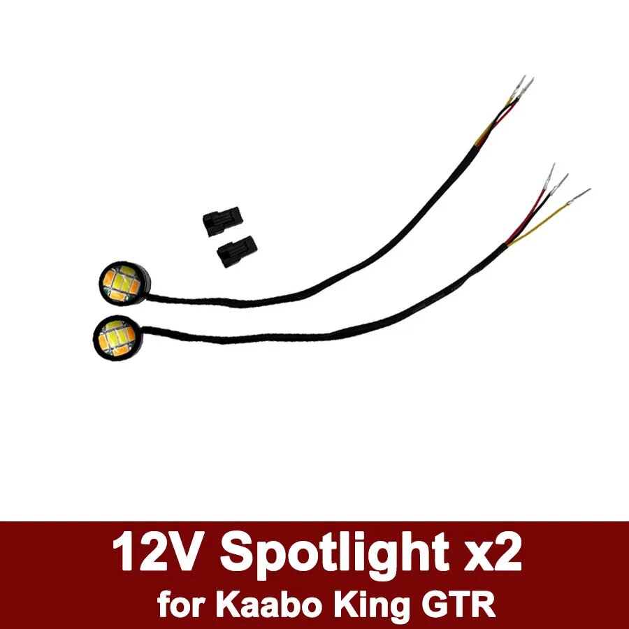 LED фонари для скутера Kaabo Wolf King GTR и GTR MAX 2x GTR spotlight