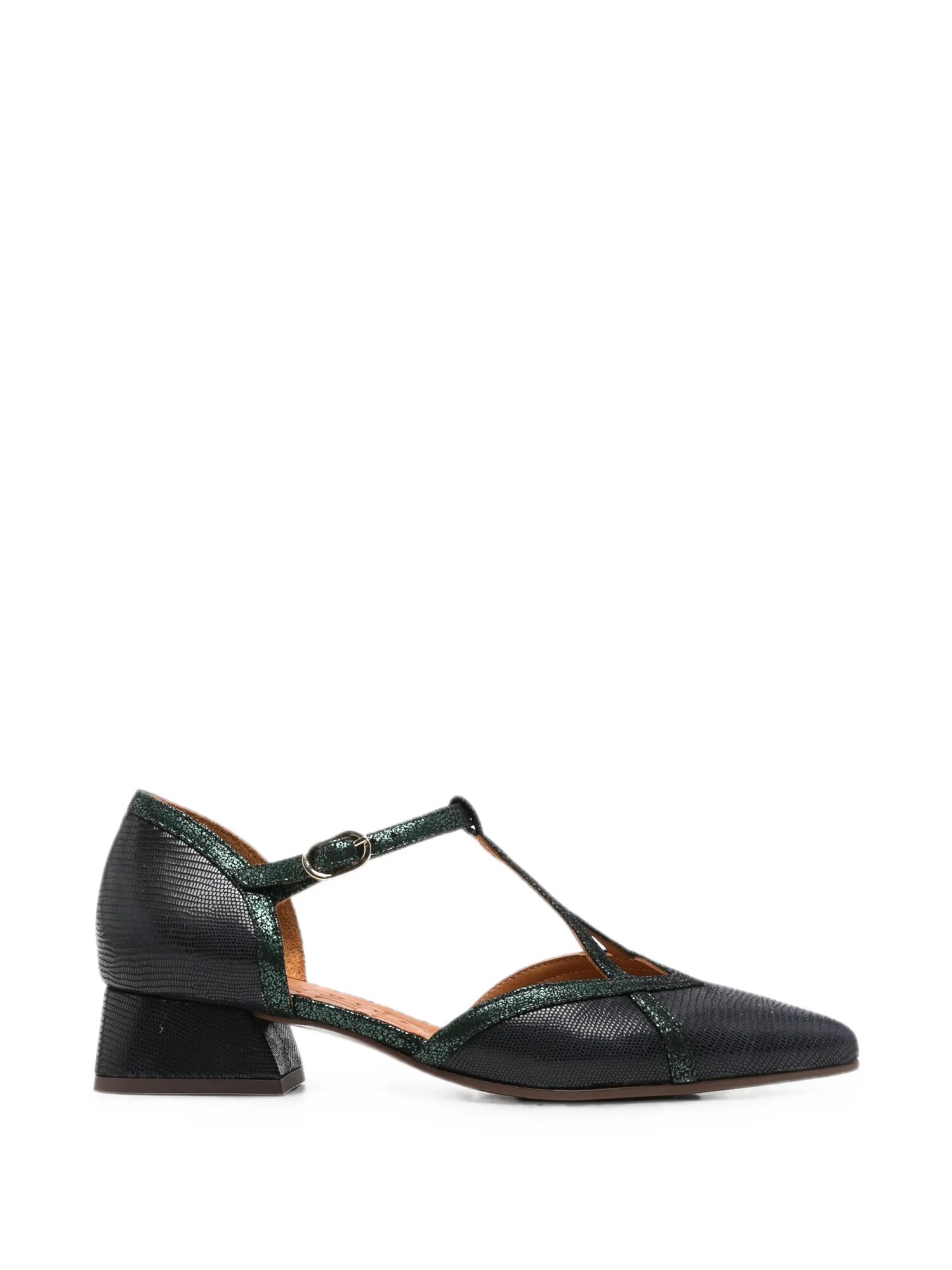Туфли Hidrow reptile-effect T-bar heeled pumps 