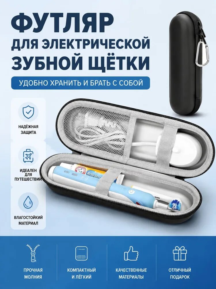 Футляр для электрической зубной щетки и насадок