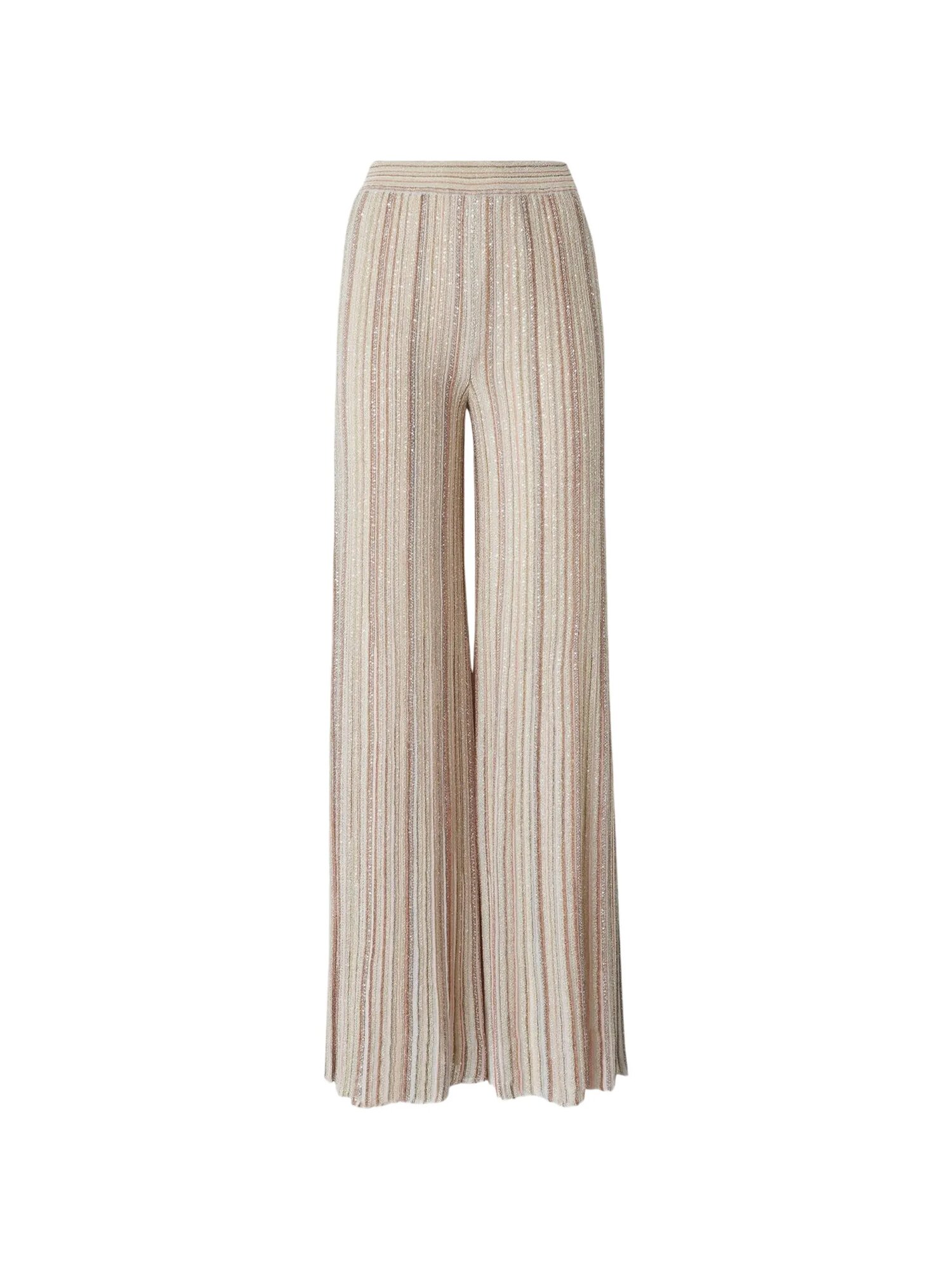 Брюки Ribbed palazzo trousers with sequins