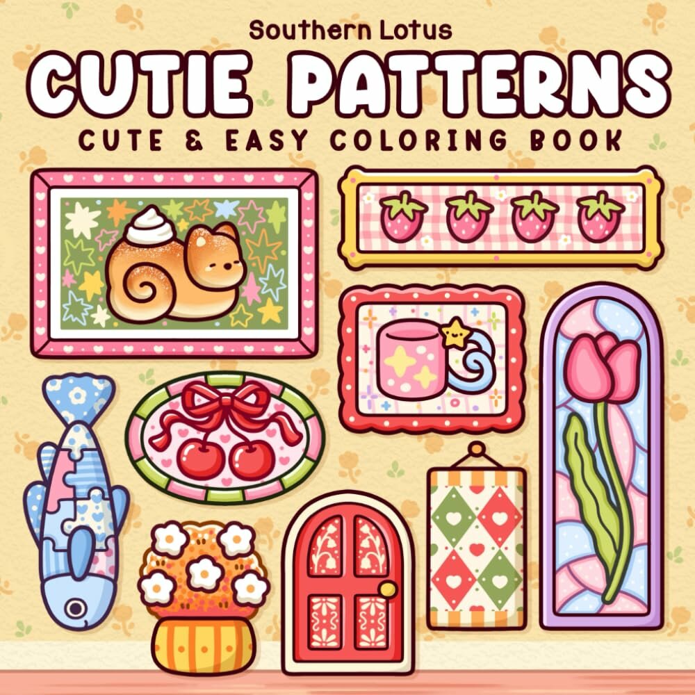 Раскраска антистресс для взрослых и подростков Coco Wyo -CUTIE PATTERNS 166