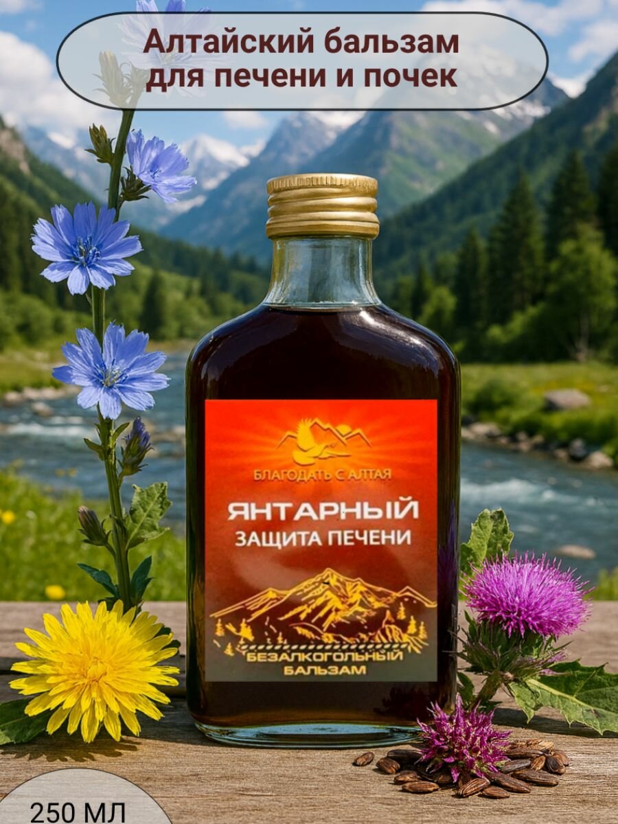 Алтайский бальзам для печени и почек, натуральный детокс