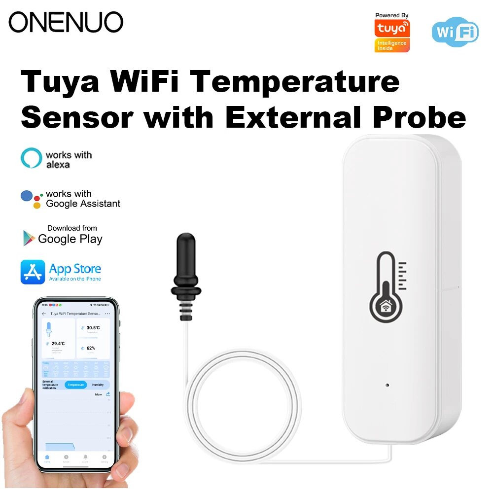 Датчик влажности и температуры ONENUO Tuya