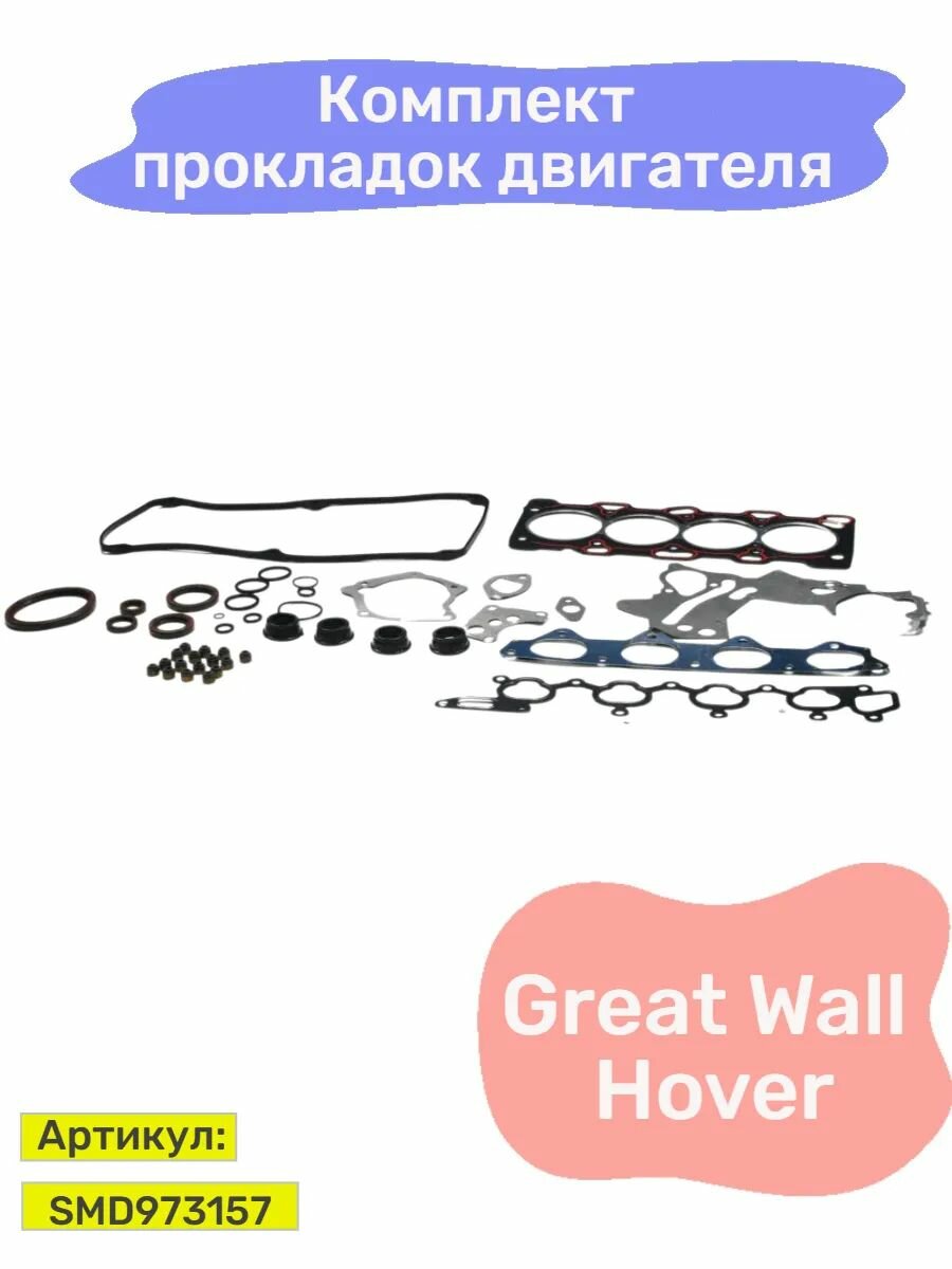 Комплект прокладок двигателя Great Wall Hover