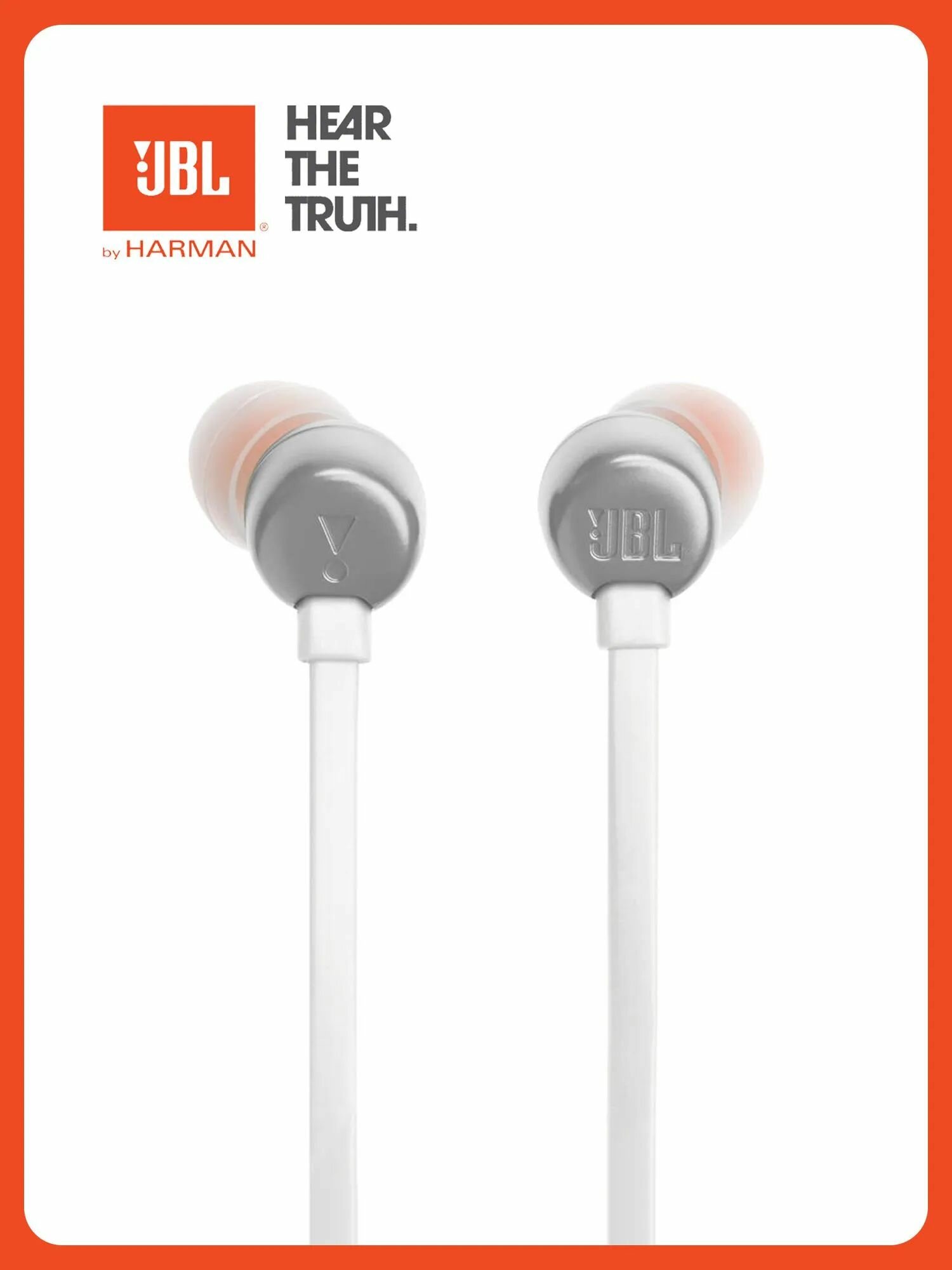 Наушники проводные внутриканальные JBL Tune 310С, USB Type-C, белый