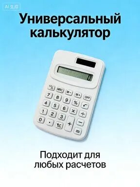 Непрограммируемый калькулятор маленький для школы без звука