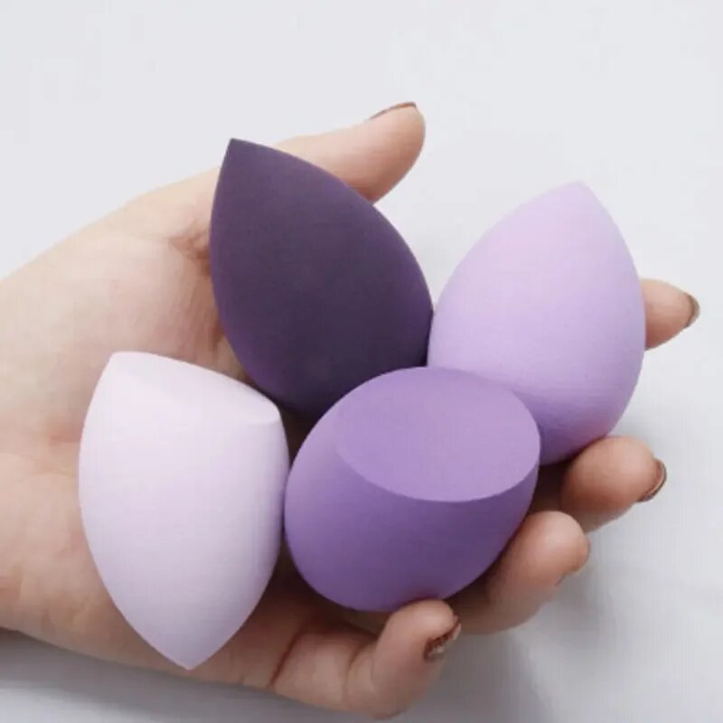 Спонжи для макияжа 4/8/12 шт Purple 4pcs
