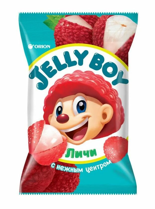 Orion Мармелад жевательный фруктовый Jelly Boy Личи 66 г, 18 шт в коробке/