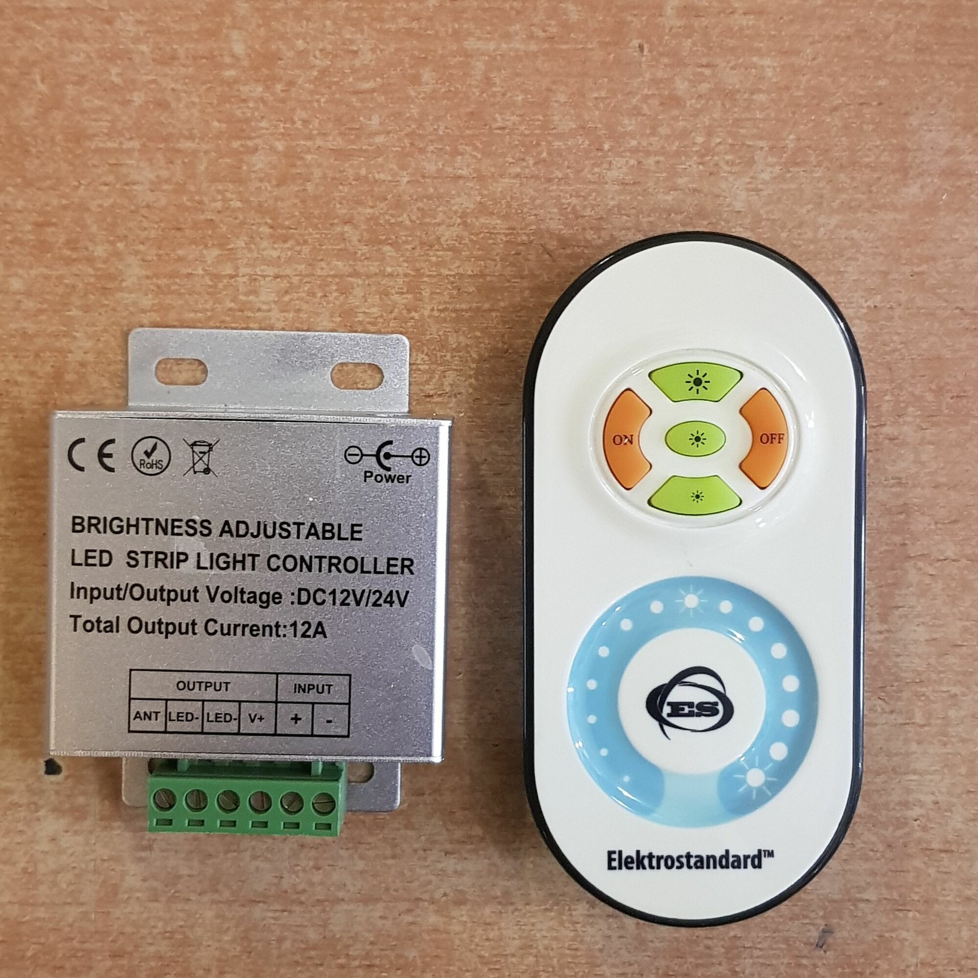 Контроллер для светодиодной ленты с ПДУ, сенсорный, одноцветный, RF DM 12A, 12B/24B