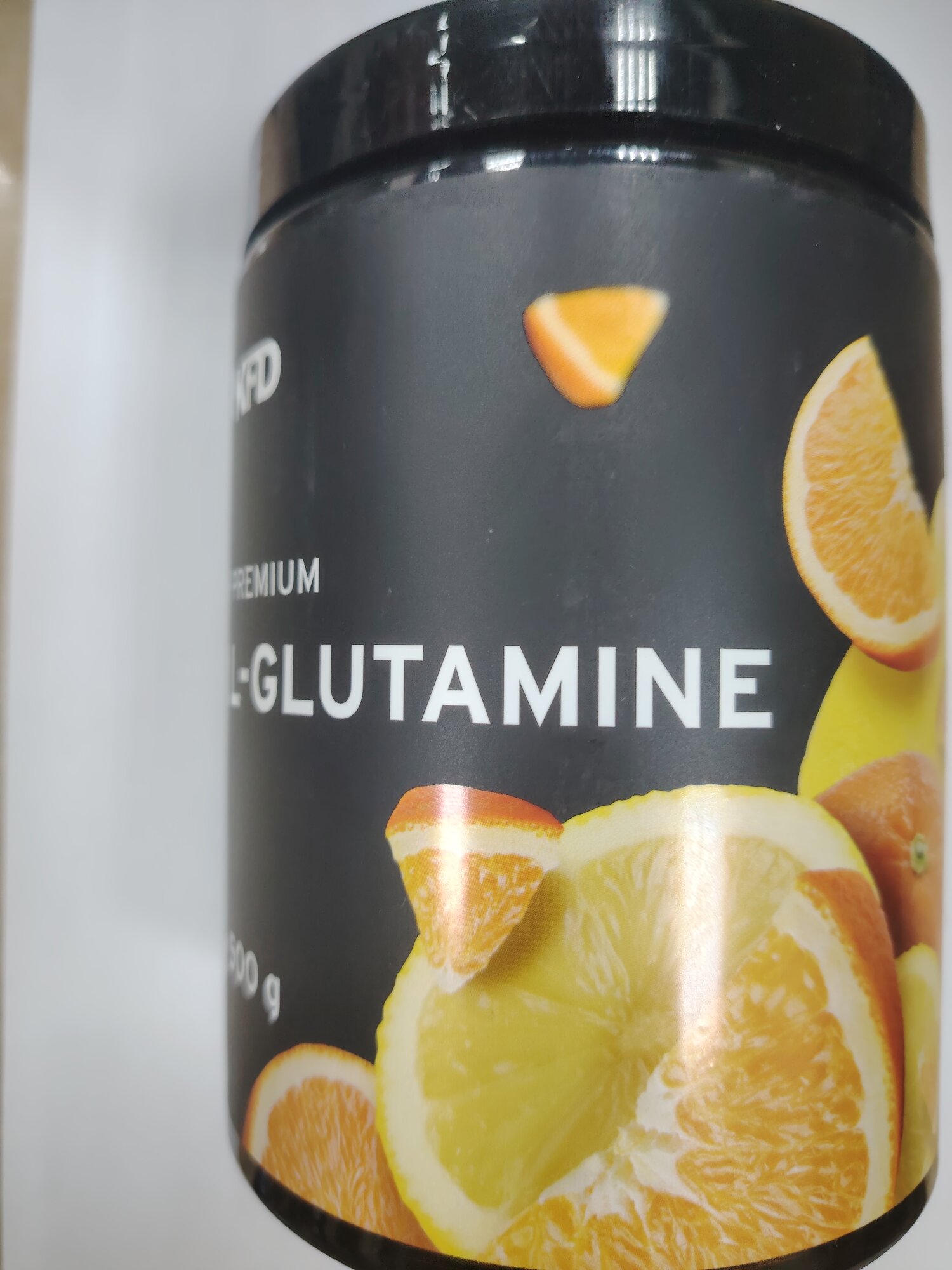 Аминокислота Глютамин KFD L-Glutamine (500 гр) (апельсин-лимон)