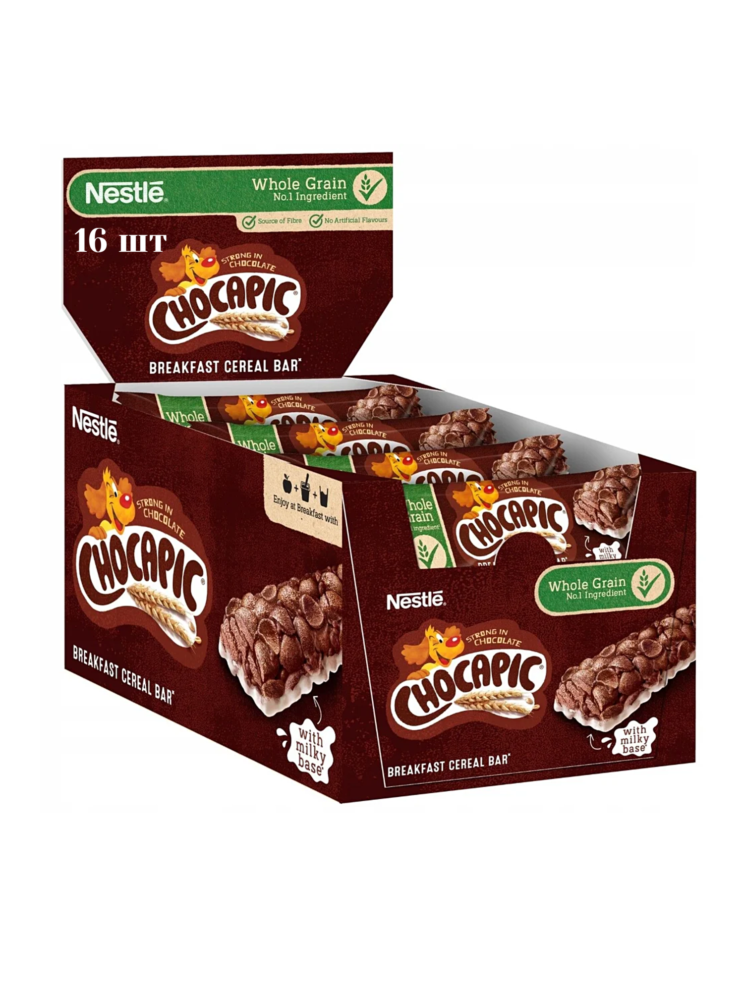 Nestle Chocapic Сereals Вars / Злаковый Батончик с шоколадными хлопьями Чокапик, 25г х 16 шт (Германия)