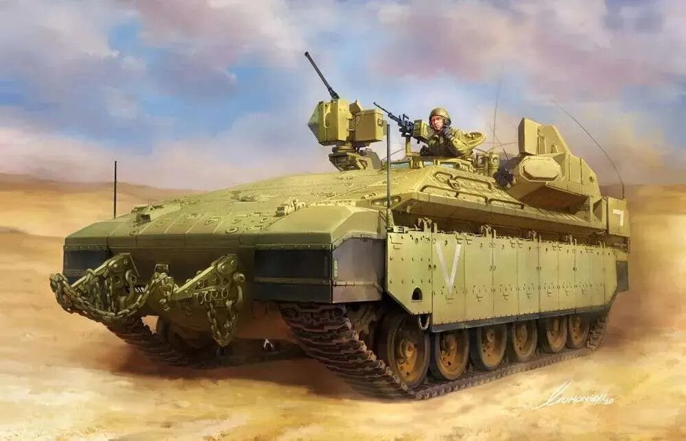Meng SS-018 1/35 Израильский бронетранспортер Namer, сборная модель из пластика