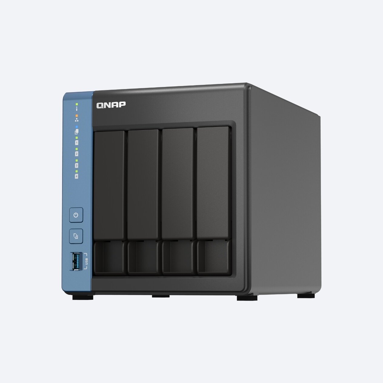Сетевое хранилище QNAP TS-416, ARM Cortex-A55 4 ядра, 4 ГБ, 4 отсека для дисков, 2×GbE, без дисков