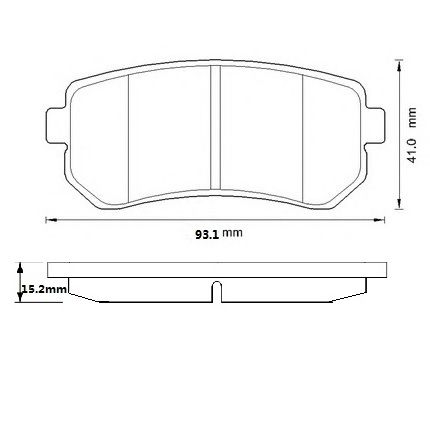 Колодки тормозные дисковые задние KIA CEE'D CERATO II PICANTO RIO II SPORTAGE HY (Bapco BP0612)