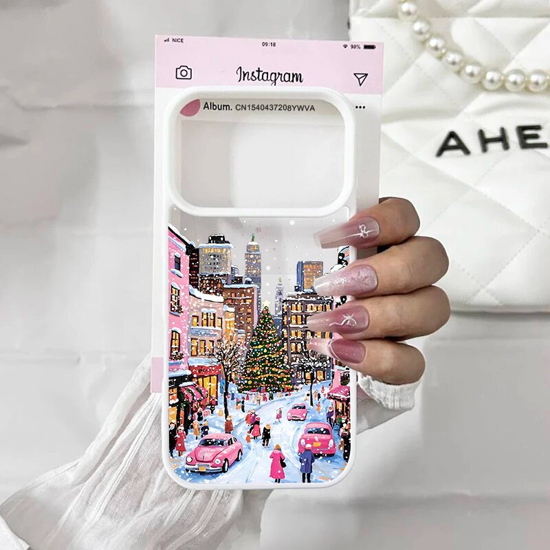 Чехол для iPhone 17 Pro Max, зимний пейзаж, style 2