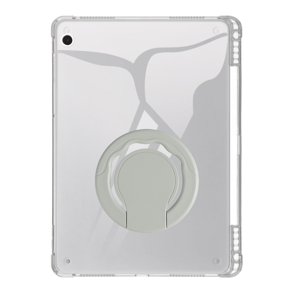 Чехол для Wacom Movink Pad 11 11.45 2025, противоударный защитный чехол с поворотной подставкой 360 , прочный, удобный и износостойкий Прозрачный корпус с серым кронштейном