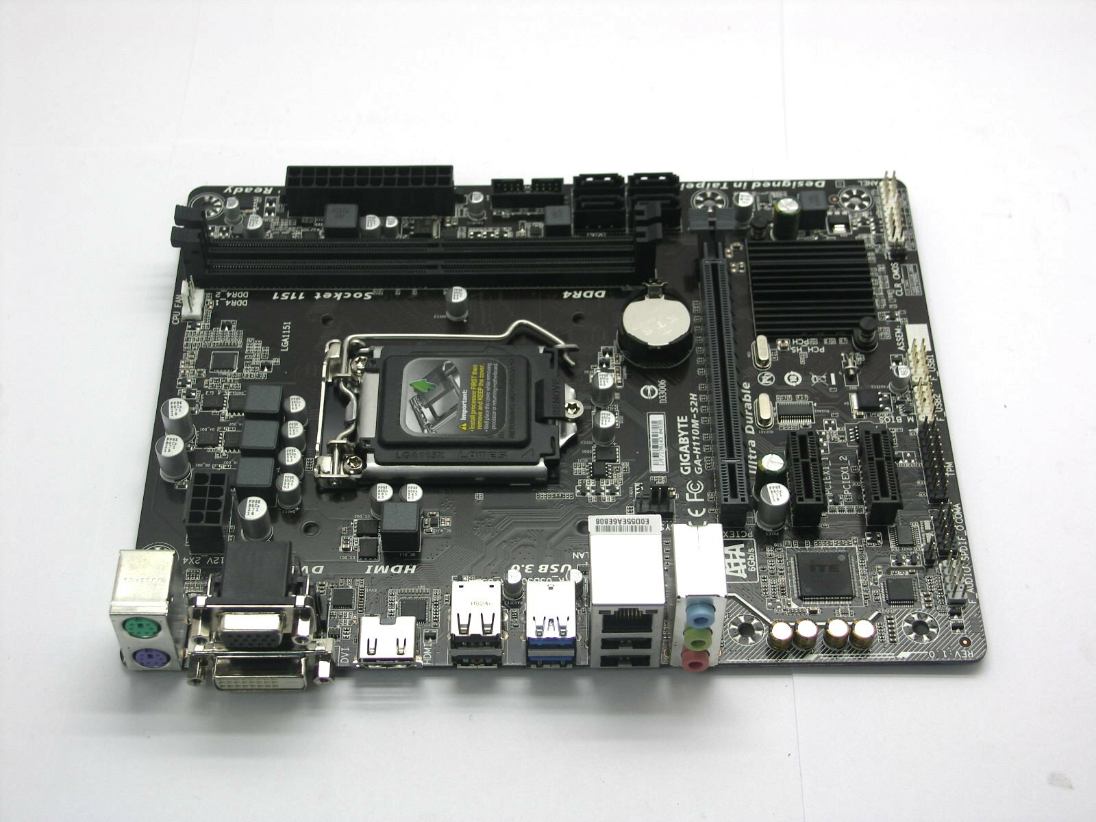 Материнская плата S-1151 Gigabyte GA-H110M-S2H, H110/2xDDR4/SATA/Lan/USB3.0/HDMI/DVI/VGA/Sb/mATX