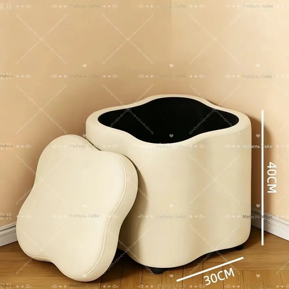 Банкетка, Искусственная кожа, 30х30х40 см