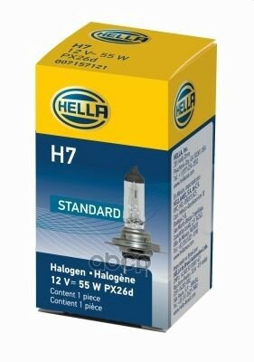 Лампа H7 12V 55W 1шт 8GH007157-121 HELLA 8GH178555011 HELLA арт. 8GH178555011
