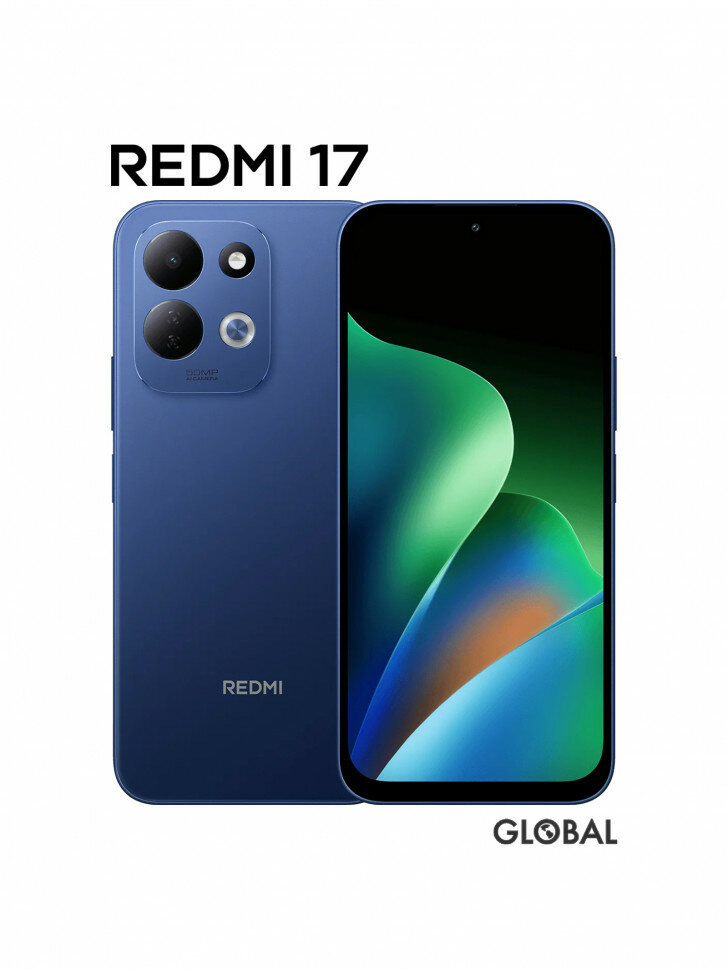 Смартфон Xiaomi Redmi 17 4/256Gb Deep Blue (синий)