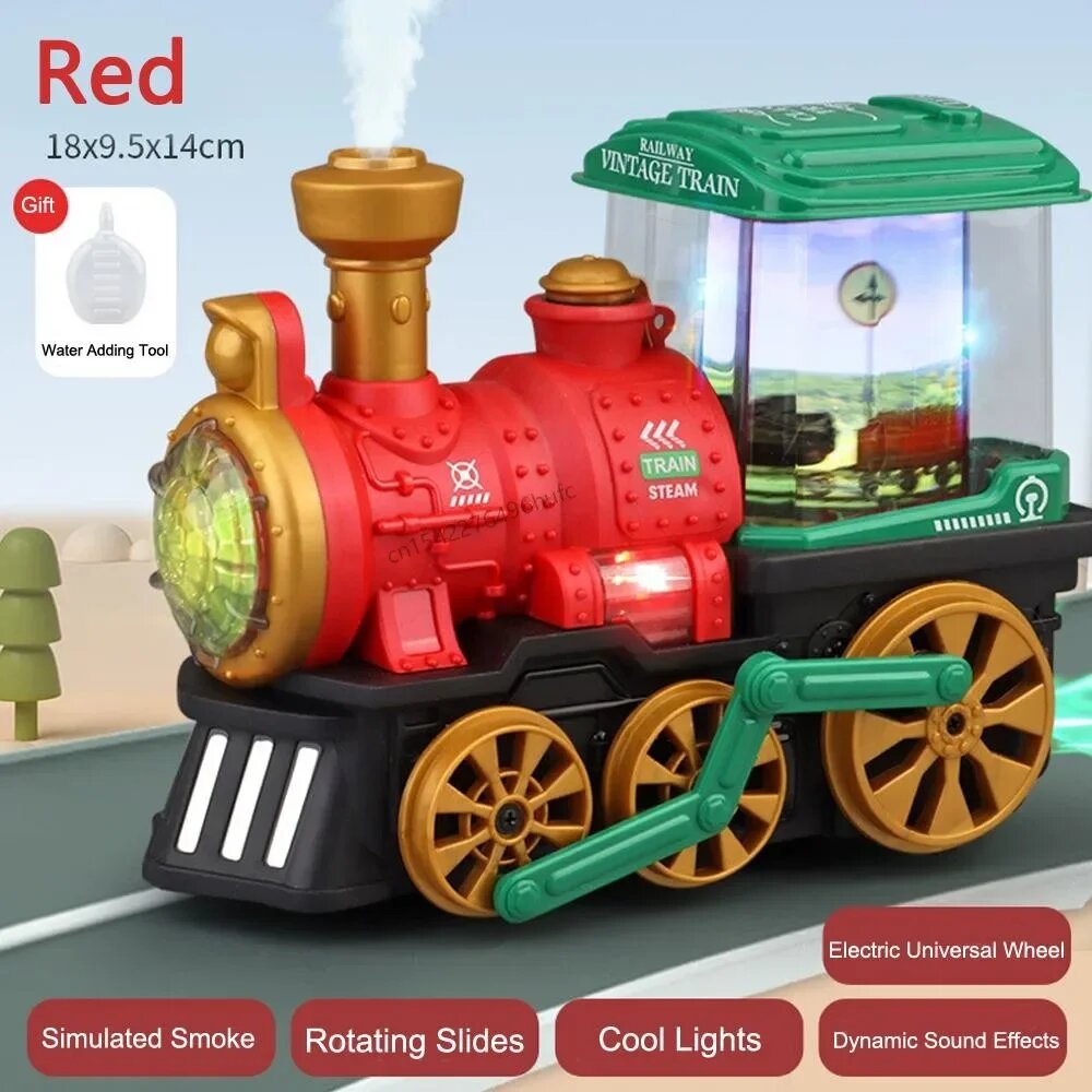 Ретро-паровоз Hairun для детей Red train