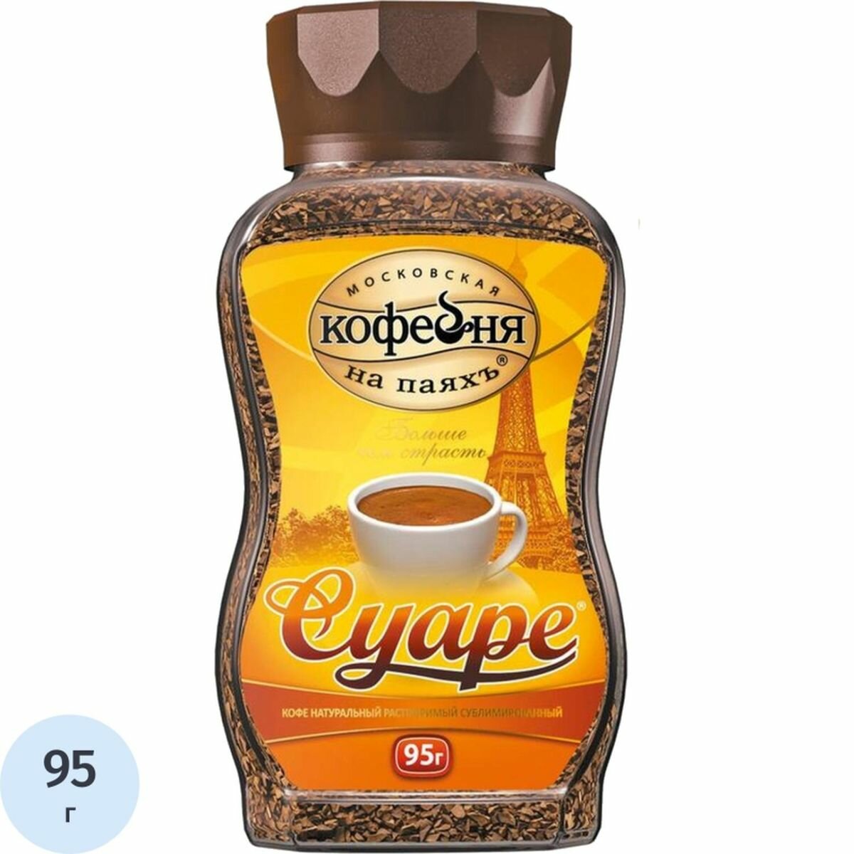 Кофе растворимый Московская кофейня на паях. Суаре (95г, стекло)