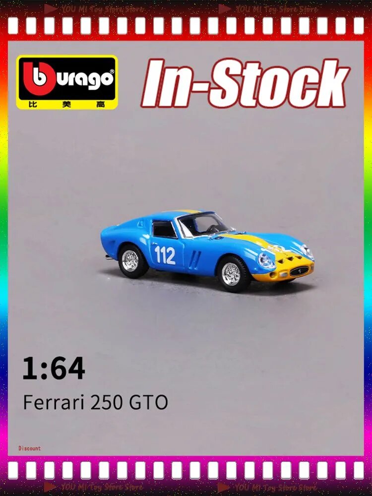 Сплавная модель Bburago 1:64 Ferrari 275 Gto Lamborghini 3000 Lpi 800-4 Replica