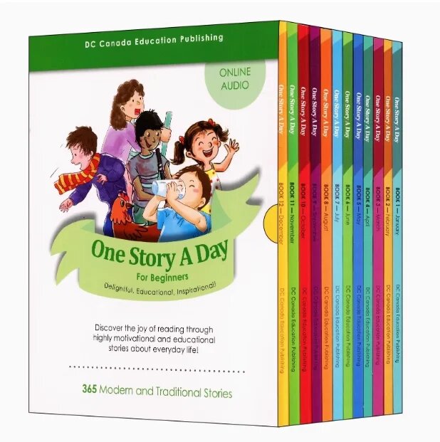 12 книг, 365 историй, английский язык, 5-7 лет