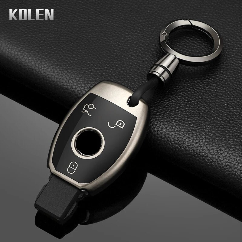 Чехол Для Ключей Из TPU Для Mercedes Benz W205 W213 W204 W176 W212 W177 GLC CLA AMG 3Btn Gray Set B