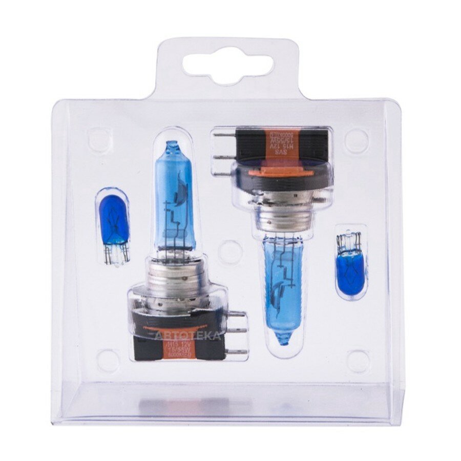 Лампа галогеновая головного света H15 PGJ23T-1 5000K White 5000K Ver.2.0 12V 15/55W Блистер 2 SVS 0200115000