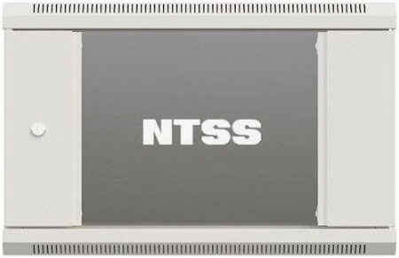 Шкаф коммутационный NTSS Премиум (NTSS-W6U6045GS-2) настенный 6U 600x450мм пер. дв. стекл 60кг серый 3