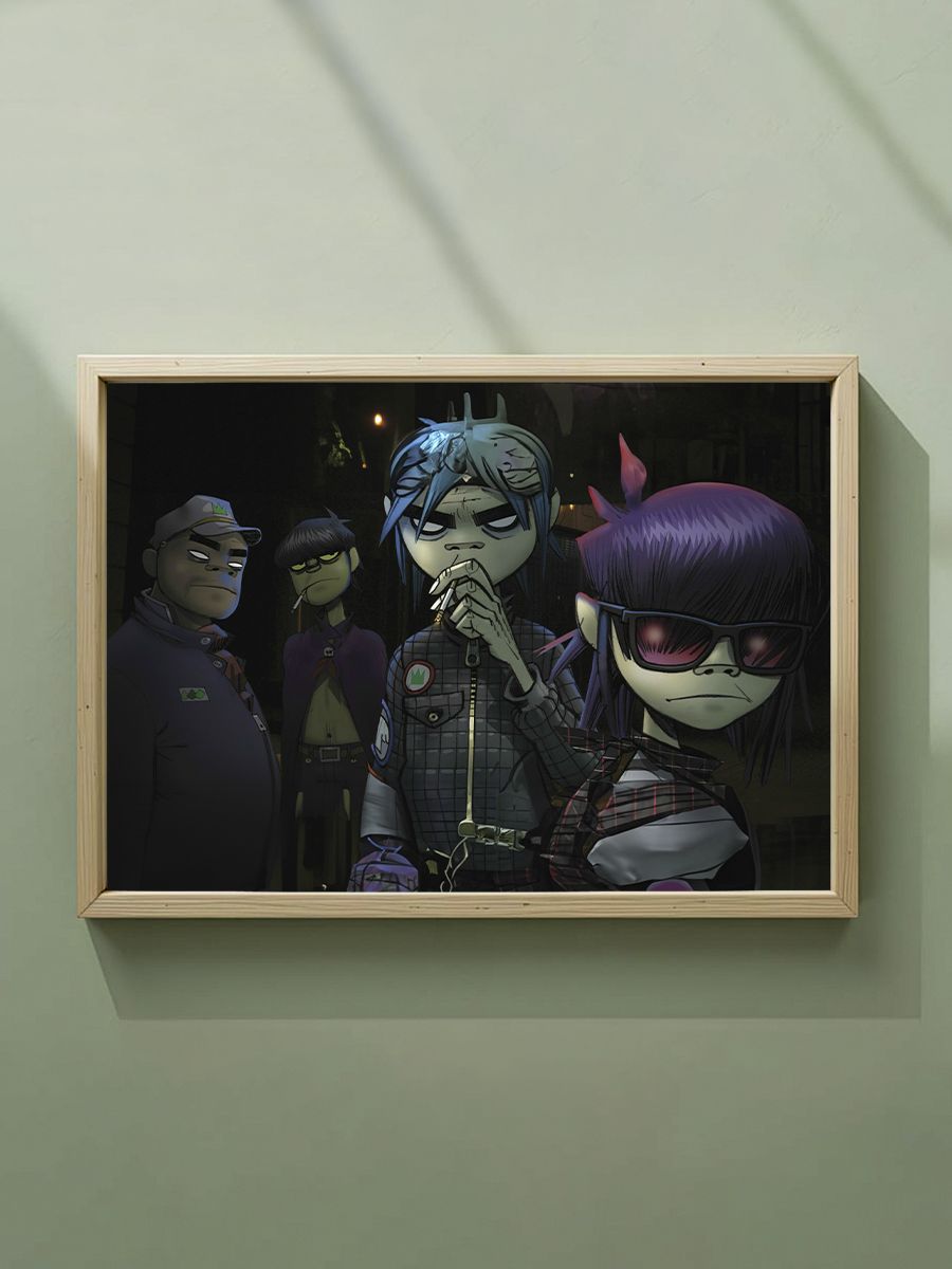 Постер, плакат на стену "Рок Группа Gorillaz / Гориллаз" 42 см х 29,7 см (А3)