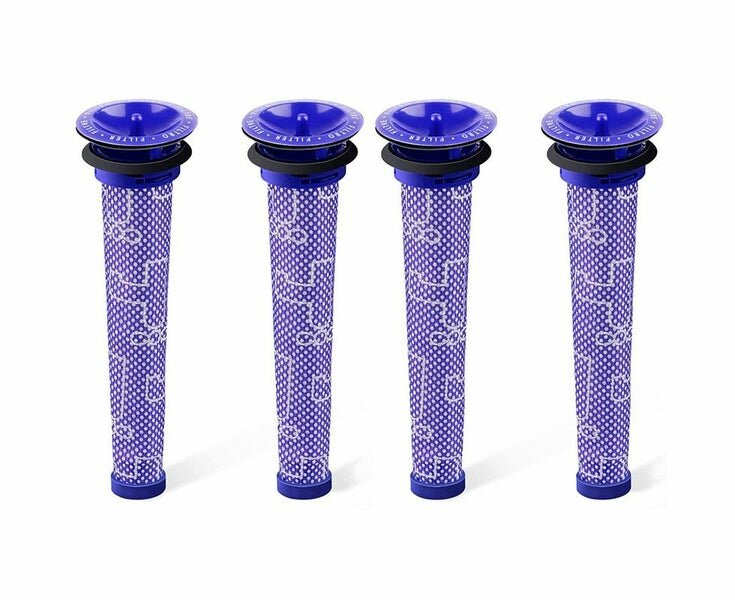 Комплект из 4 моющихся фильтров для пылесосов DYSON V6 V7 V8 DC58 DC59 DC61 DC62 DC74.