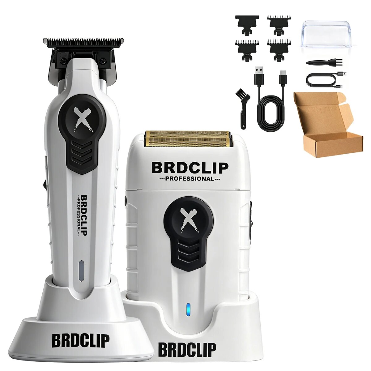 Электрический триммер для волос BRDCLIP BRD-FA1T зеленый WH-FA1T-R Carton