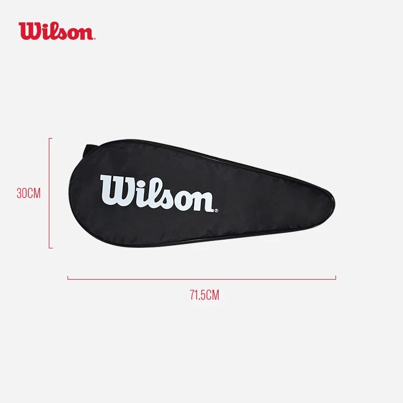 Wilson Черный Полный Чехол для Теннисной Ракетки для Унисекс, Одна Штука, Прочная Ткань, Официальный Wilson