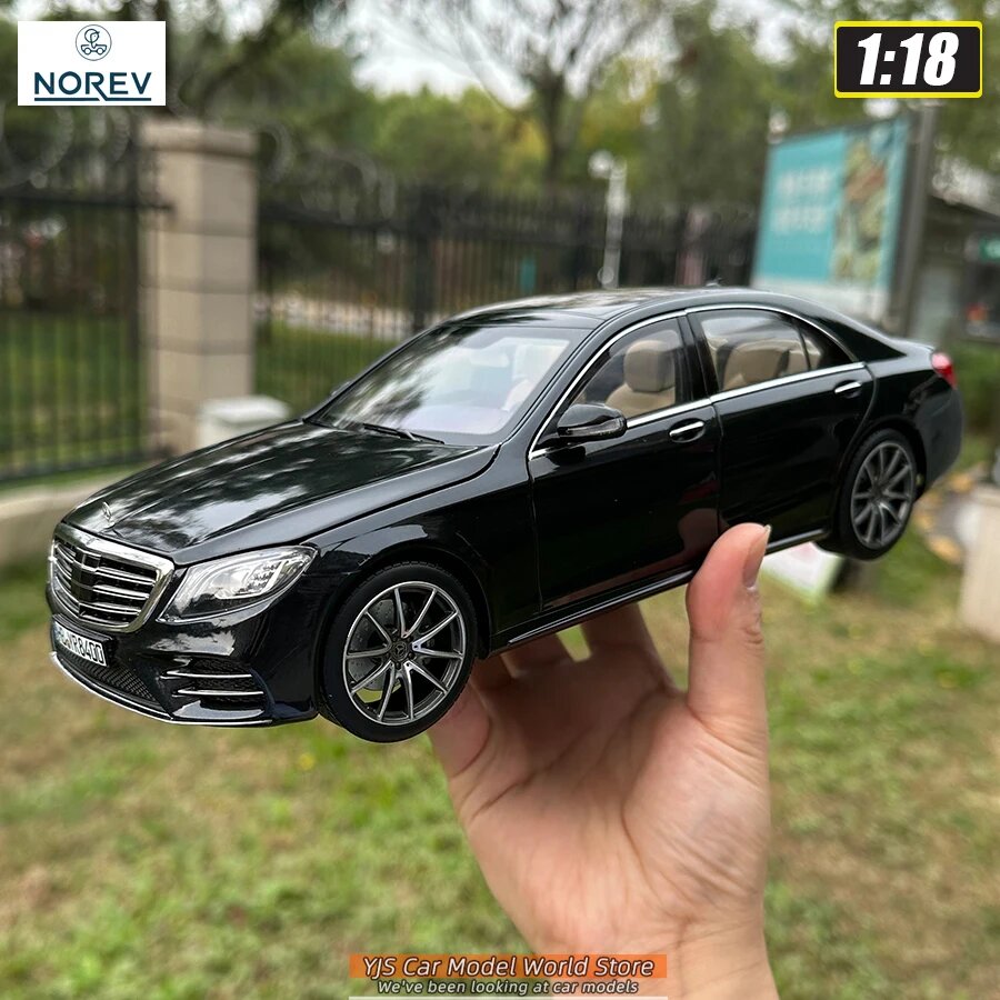 NOREV Масштаб 1/18 S450L W222 2018 Статическая модель автомобиля, литая модель, украшение, подарок на праздники, коллекция.